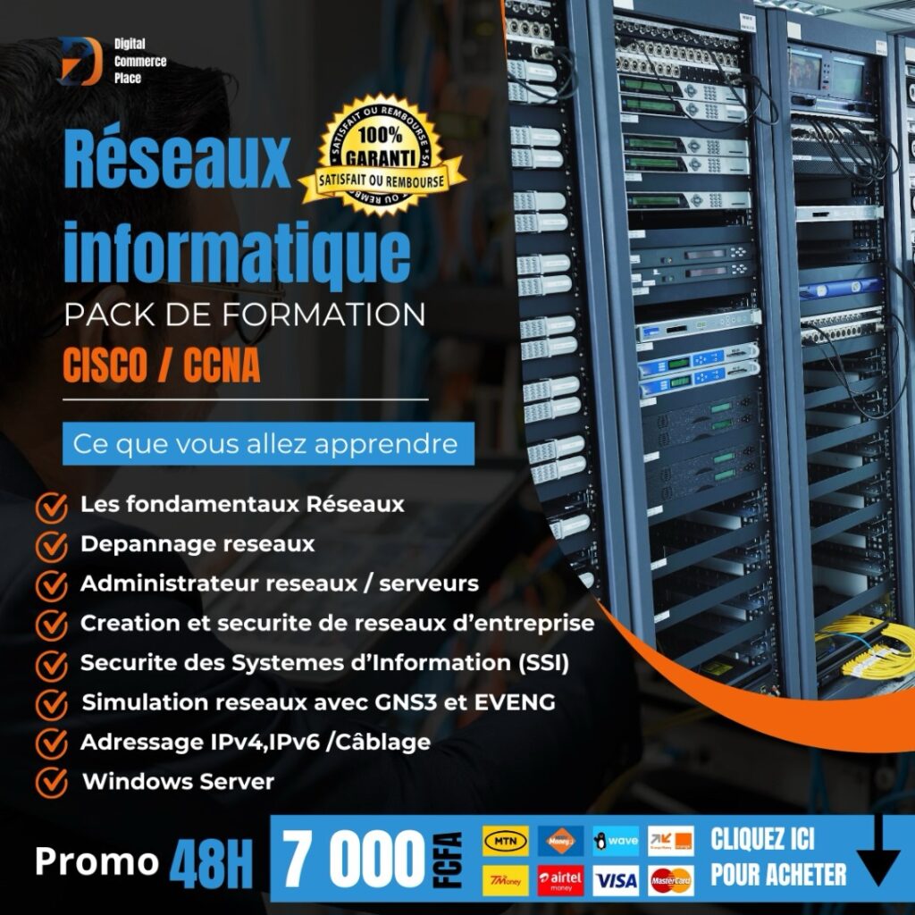 Super Pack Réseaux Informatique - CISCO / CCNA - Digital Plus